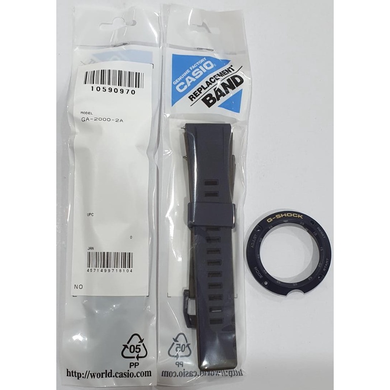 Original Casio G-shock GA-2000-2A Replacement Parts - BAND AND BEZEL ...