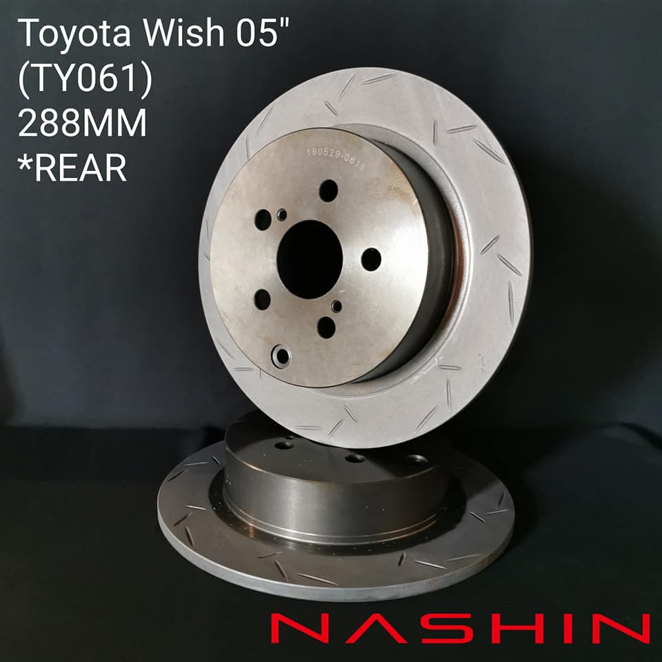 Nashin All Model Toyota Wish Rear OE Brake Disc Rotor | Shopee Malaysia