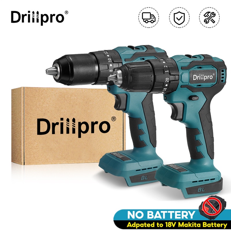 Drillpro 2 Variable Speeds 10mm/13mm 1800rpm 20+3 Torque Cordless ...