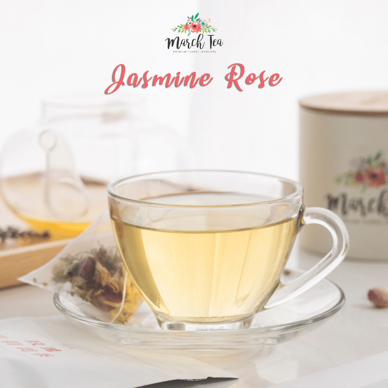[March Tea]PREMIUM FLORAL INFUSIONS Jasmine Rose Tea x 10 sachets ...
