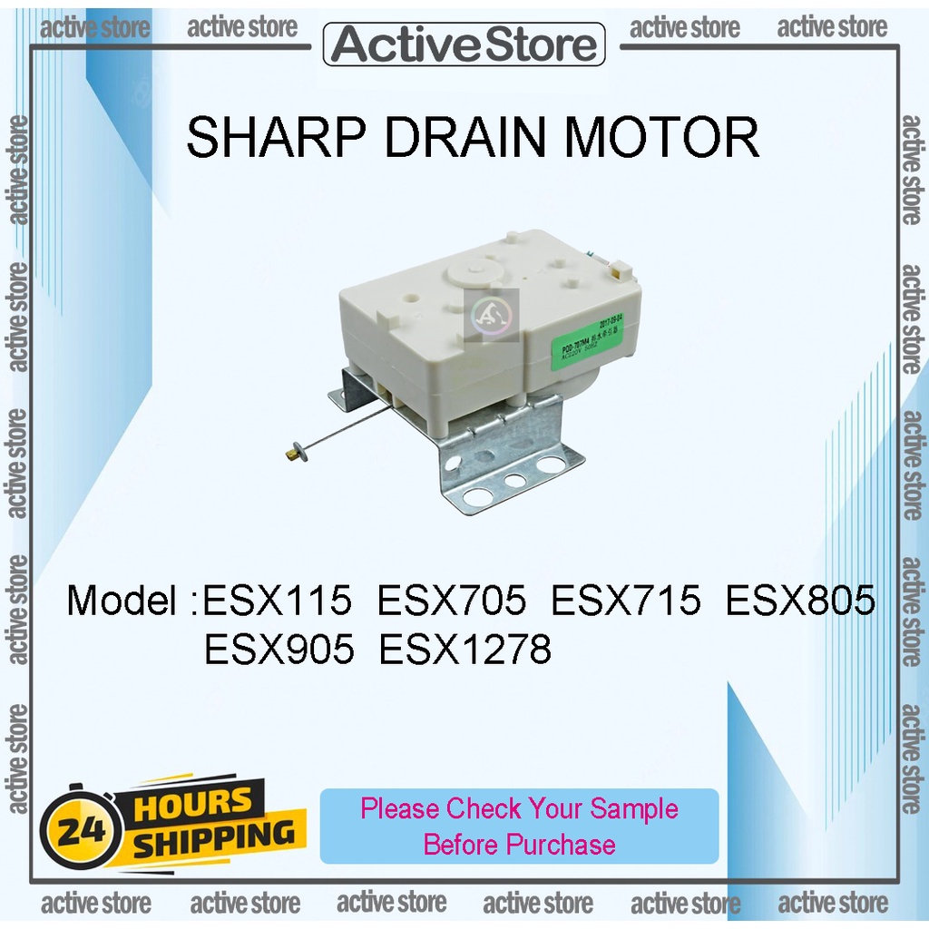 Sharp Washing Machine Drain Motor ESX115 ESX705 ESX715 ESX805 ESX905 ...