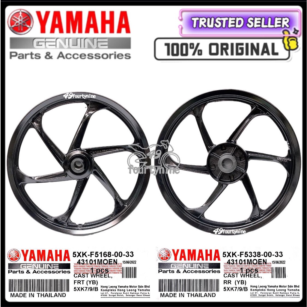 100% ORIGINAL Y125 Y125Z Y125ZR SPORT RIM CAST WHEEL 5XK | Shopee Malaysia