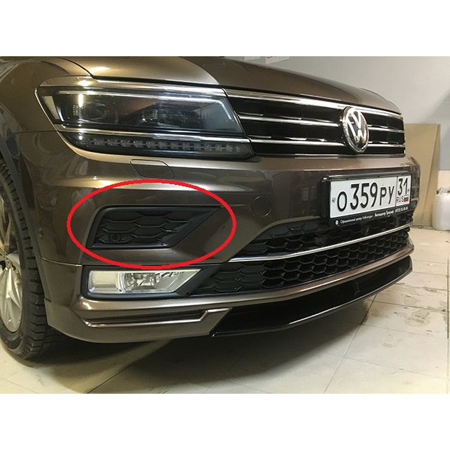 FRONT RIGHT BUMPER VENT GRILLE WITH SENSOR BRACKET FOR VW TIGUAN MK2 ...