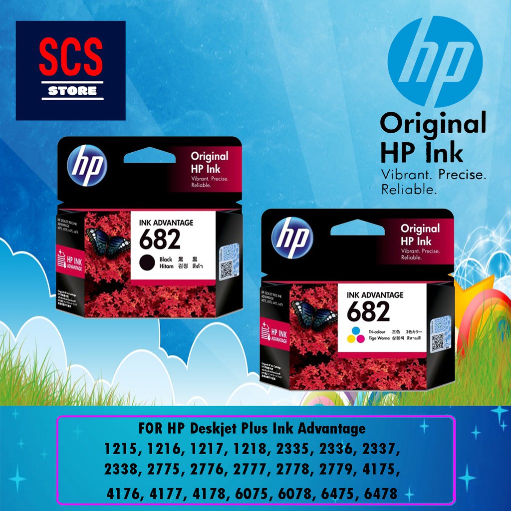 HP 682 Black / Color Original Ink Cartridge | Shopee Malaysia