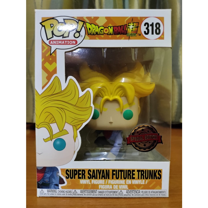Funko Pop! Super Saiyan Future Trunks #318 Pop Animation Box Dragon ...