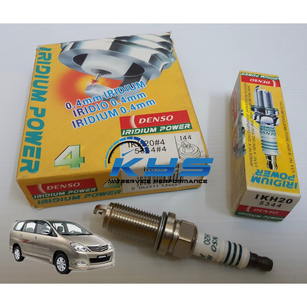 DENSO Iridium SPARK PLUG IKH20 # TOYOTA INNOVA TGN40 1TR,FORTUNER 2.7 ...