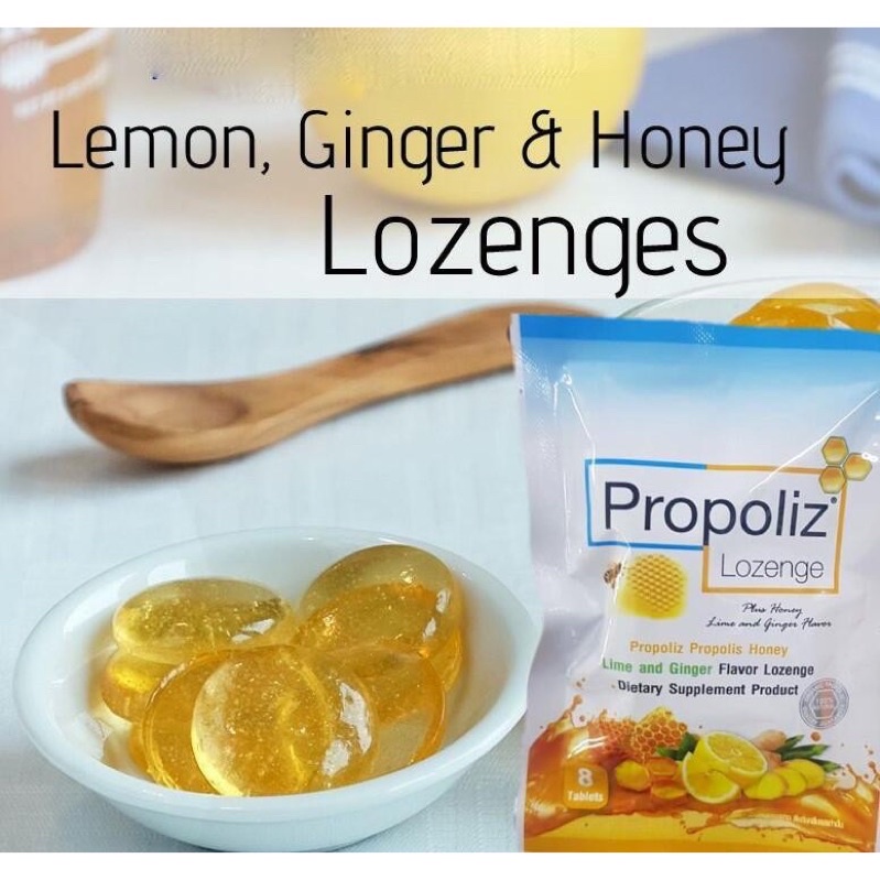 PROPOLIZ LOZENGE PLUS HONEY, LIME AND GINGER FLAVOR 8 tablets | Shopee ...