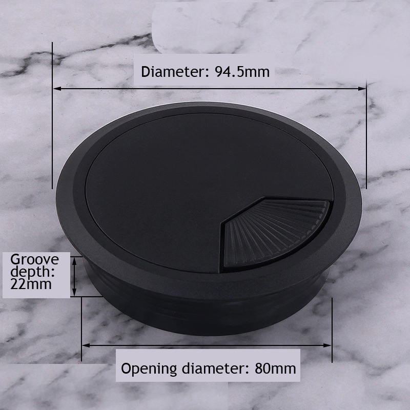 (COD) 1PCS 50/53/60/80mm Desk Table Plastic Cable Hole Cover Cable ...