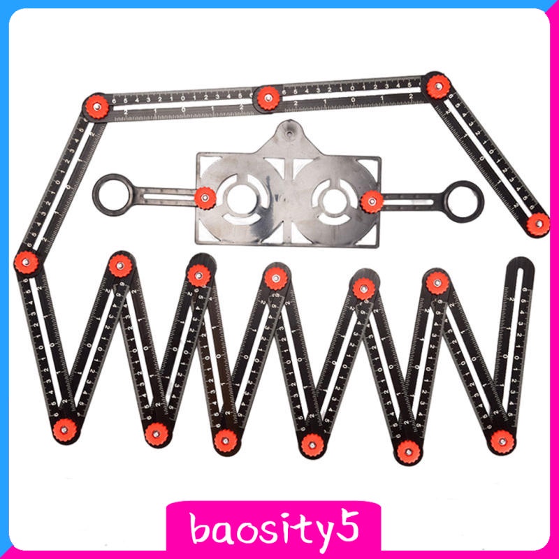 [In Stock] Aluminum Alloy Multi Angle Ruler Tile Tools Perforated Tool ...