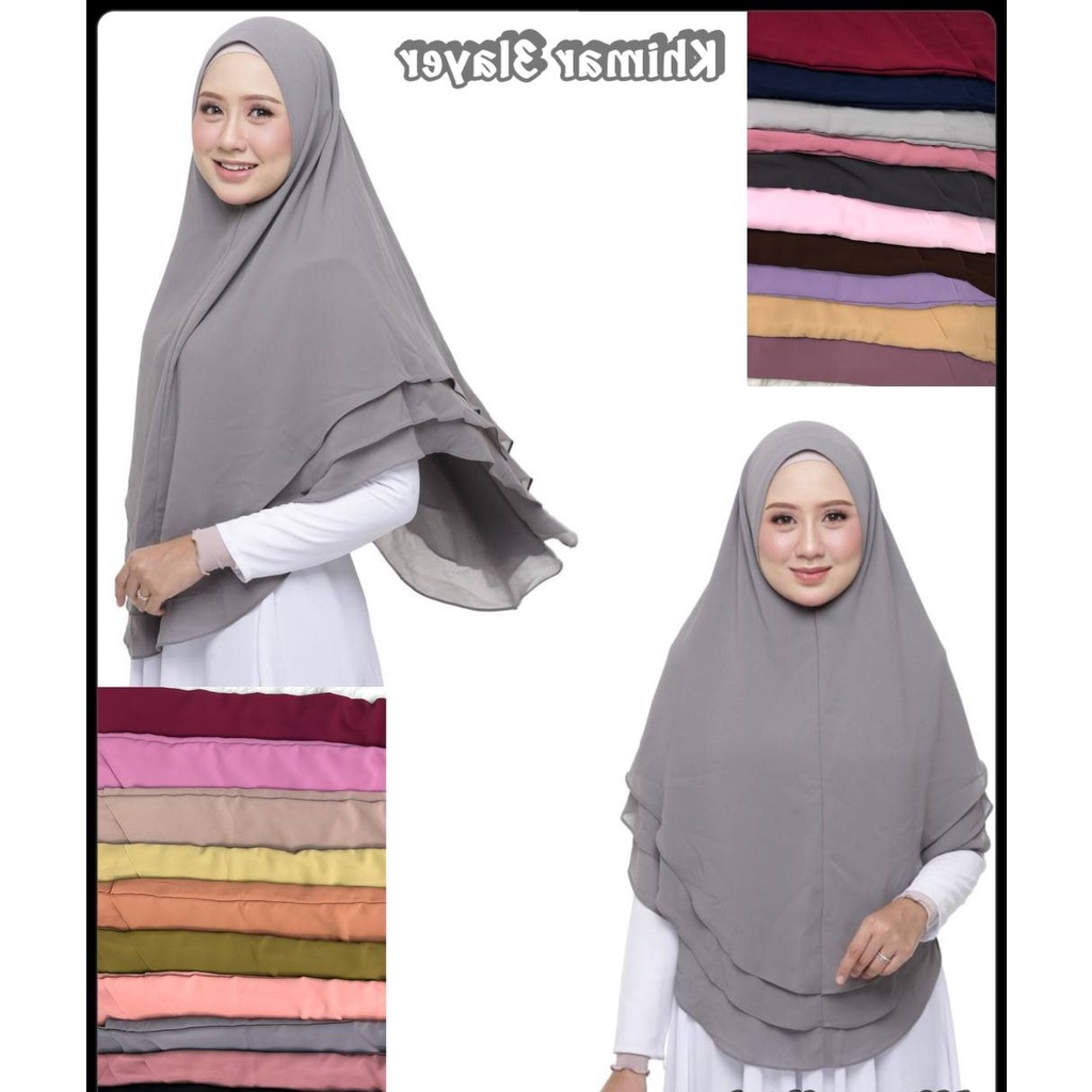 Borong 10/20pcs Khimar 3 layer 5xl umrah haji tudung labuh cantik ...