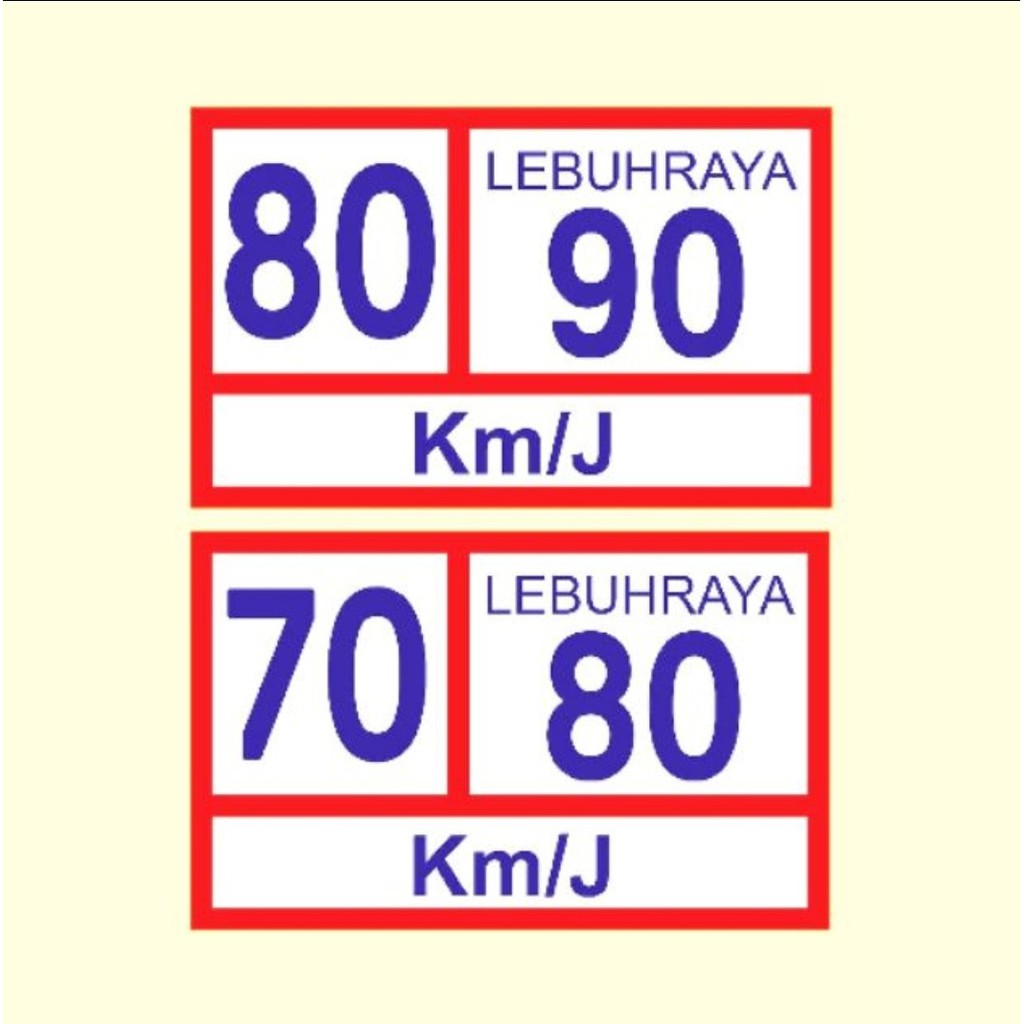 WATERPROOF SPEED LIMIT LORRY STICKER | Shopee Malaysia