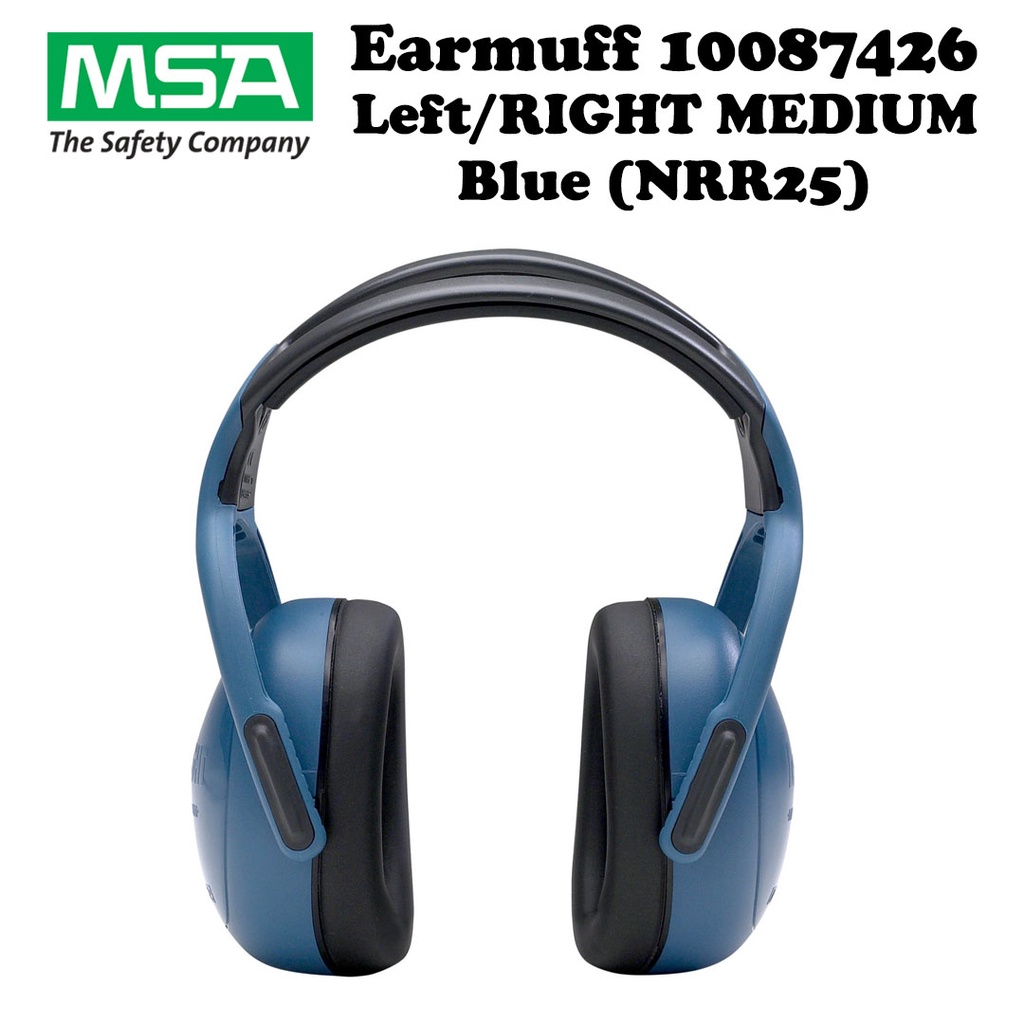 MSA Earmuff 10087426 Left/Right Medium Blue (NRR25) | Shopee Malaysia