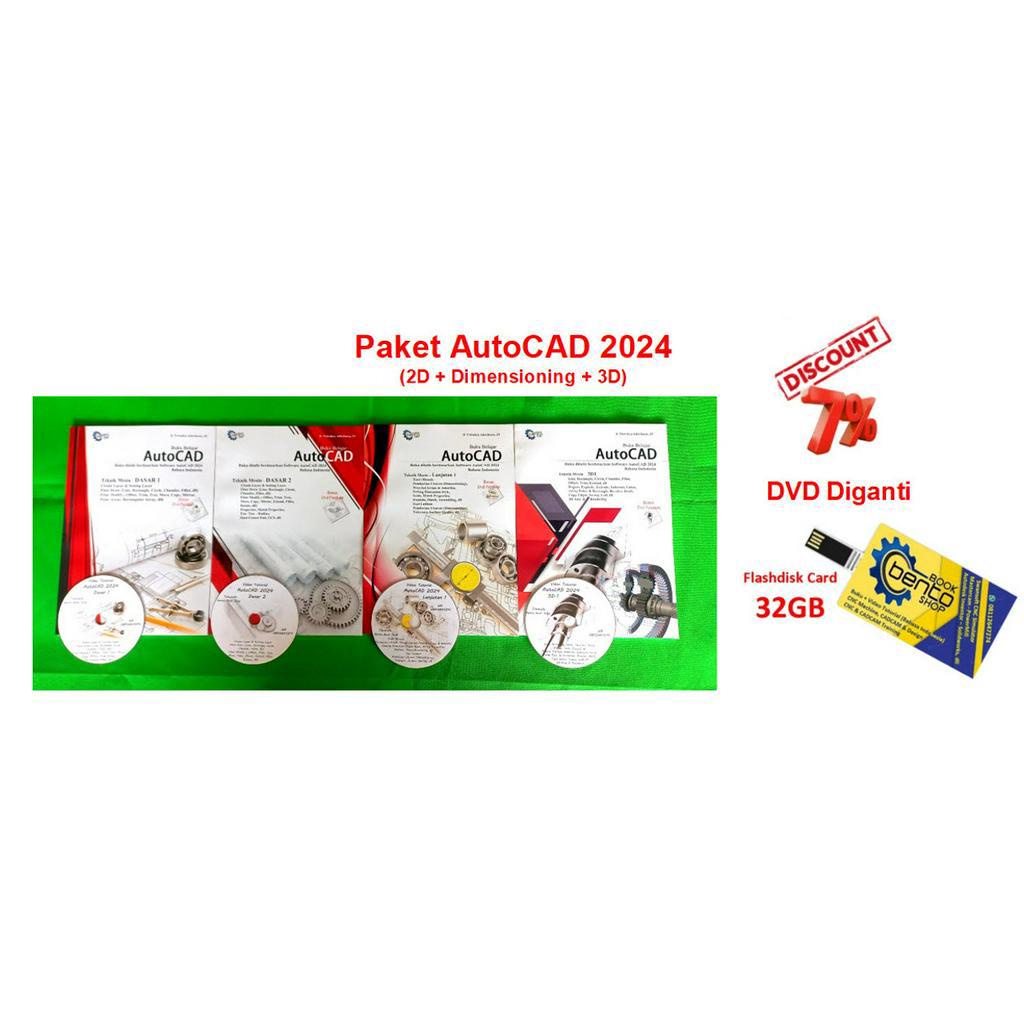 DVD Autocad 2024 Package (4 Books+4 Dvds) | Shopee Malaysia