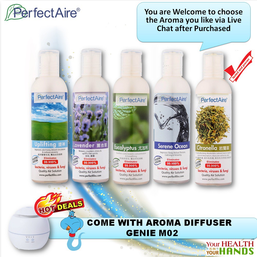 [ORIGINAL] PERFECTAIRE Concerntrated Aroma Essence Solution 100ml ...