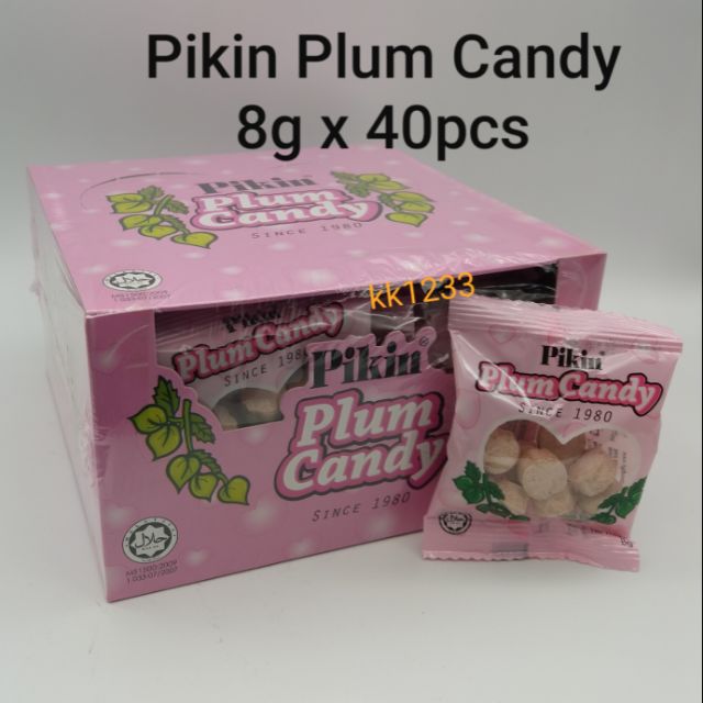 Pikin Plum Candy 8g x 40pcs | Shopee Malaysia