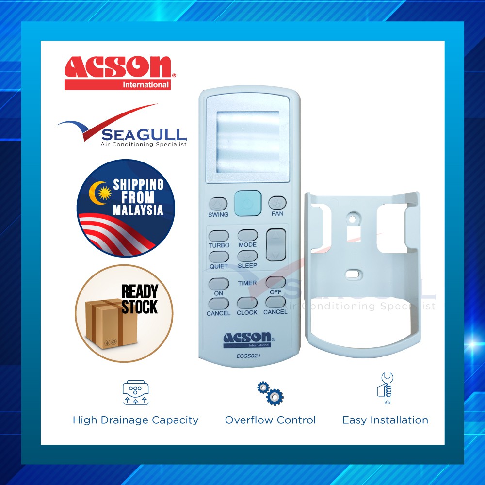 Acson Original Air Conditioner Remote Controller (With Battery ...
