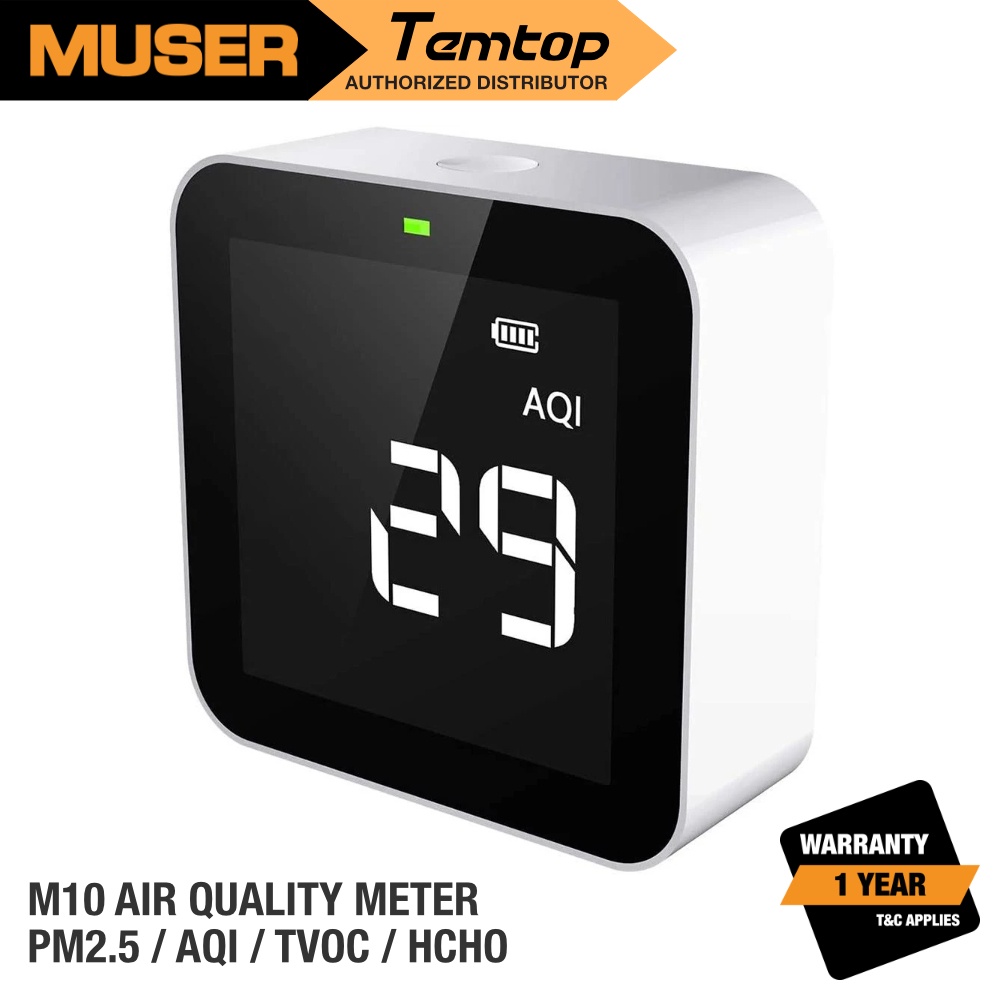 Temtop M10 Air Quality Meter // PM2.5, AQI, TVOC, HCHO | Shopee Malaysia