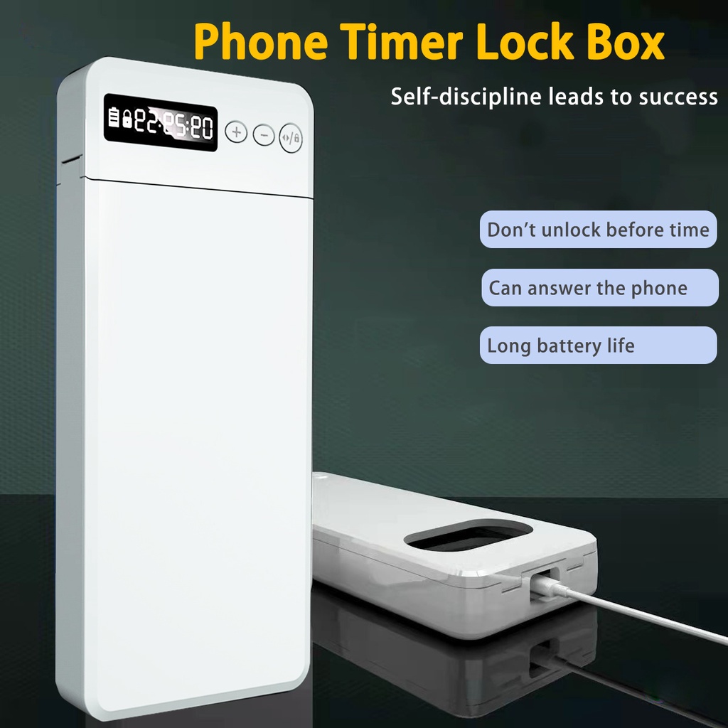 Portable Phone Timer Lock Box for iPhone Serials and Android Phones, Self-Control Timer Locker ...