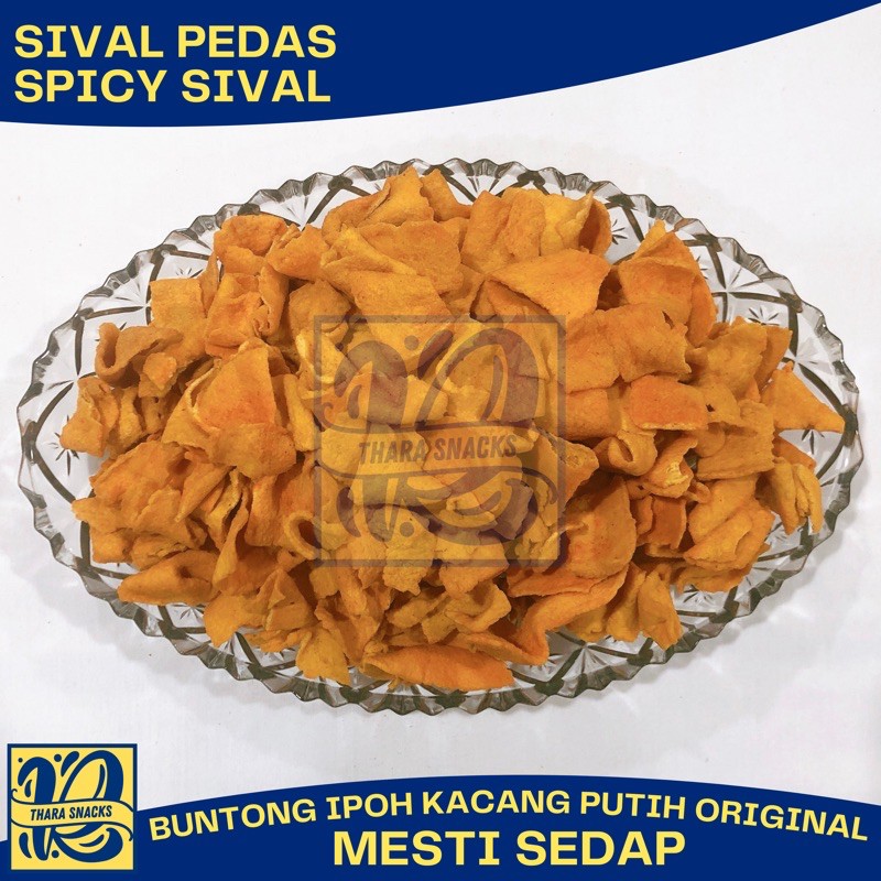 Thara Snacks Sival Pedas Spicy Sival Buntong Ipoh Kacang Putih Original ...