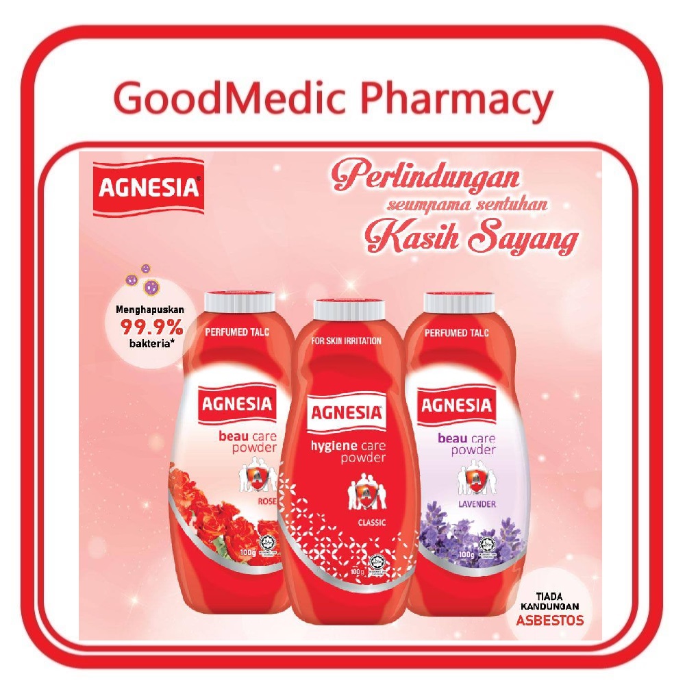 AGNESIA Antiseptic Dusting Hygiene Powder 100g | Shopee Malaysia
