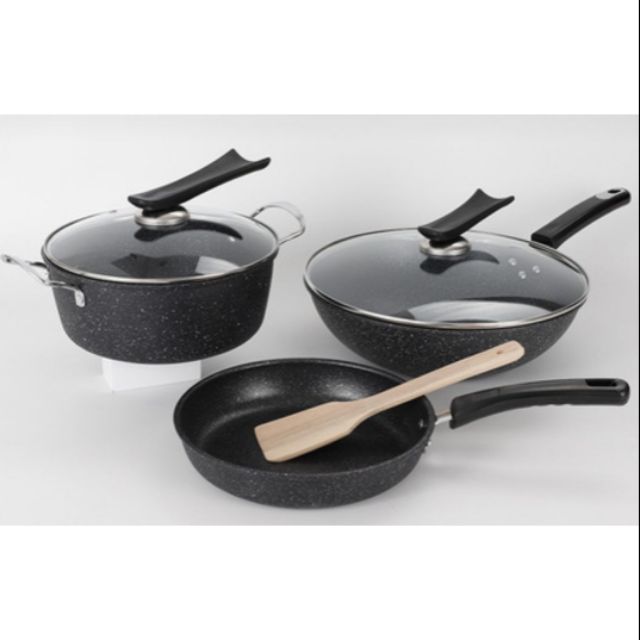 DAFEIKE Korean Non Stick Cookware 3in1 | Shopee Malaysia