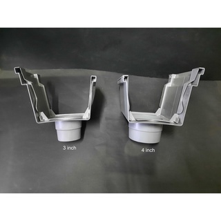 PVC Gutter Spout Head/ Gutter Outlet/ Water Channel Outlet/ Rainwater Outlet / Salur Air Buang ...