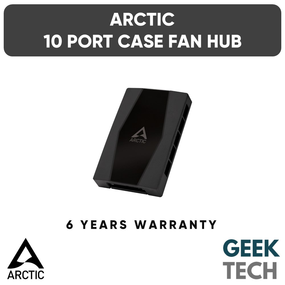 ARCTIC Case Fan Hub - 10 Port PWM Fan Hub with SATA Power | Shopee Malaysia
