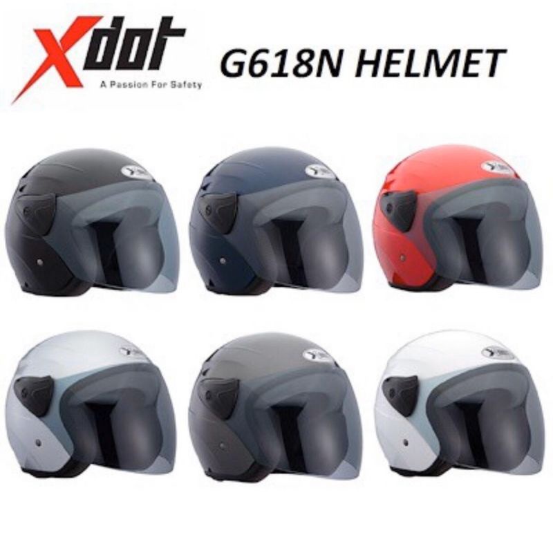 X-DOT G618 Single Visor Helmet With SIRIM Approved | Shopee Malaysia