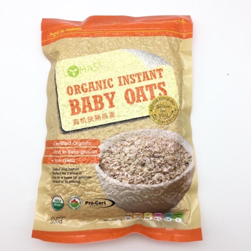 Lohas Organic Baby Oats 500g 有机快熟燕麦 | Shopee Malaysia