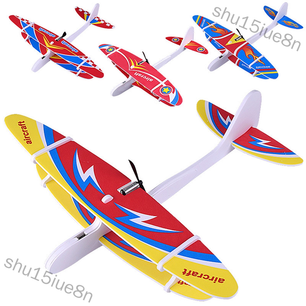 shu15iue8n DIY Biplane Glider Foam Powered Flying Plane Rechargeable ...