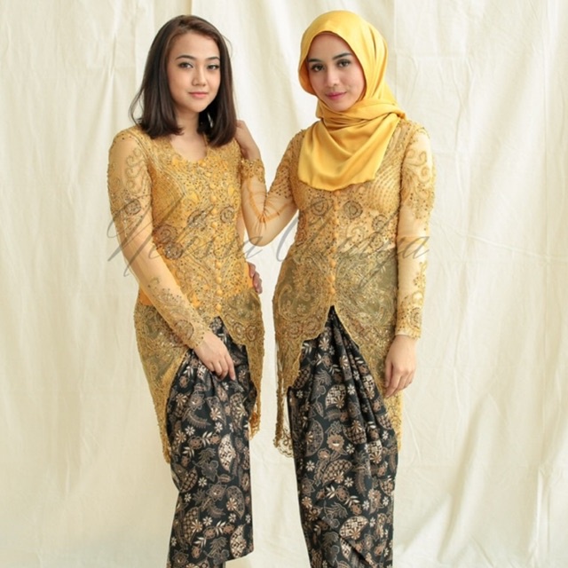 Kebaya Indonesia Manik Kebaya Panjang Set Kebaya Baju Raya 2022 Kurung ...
