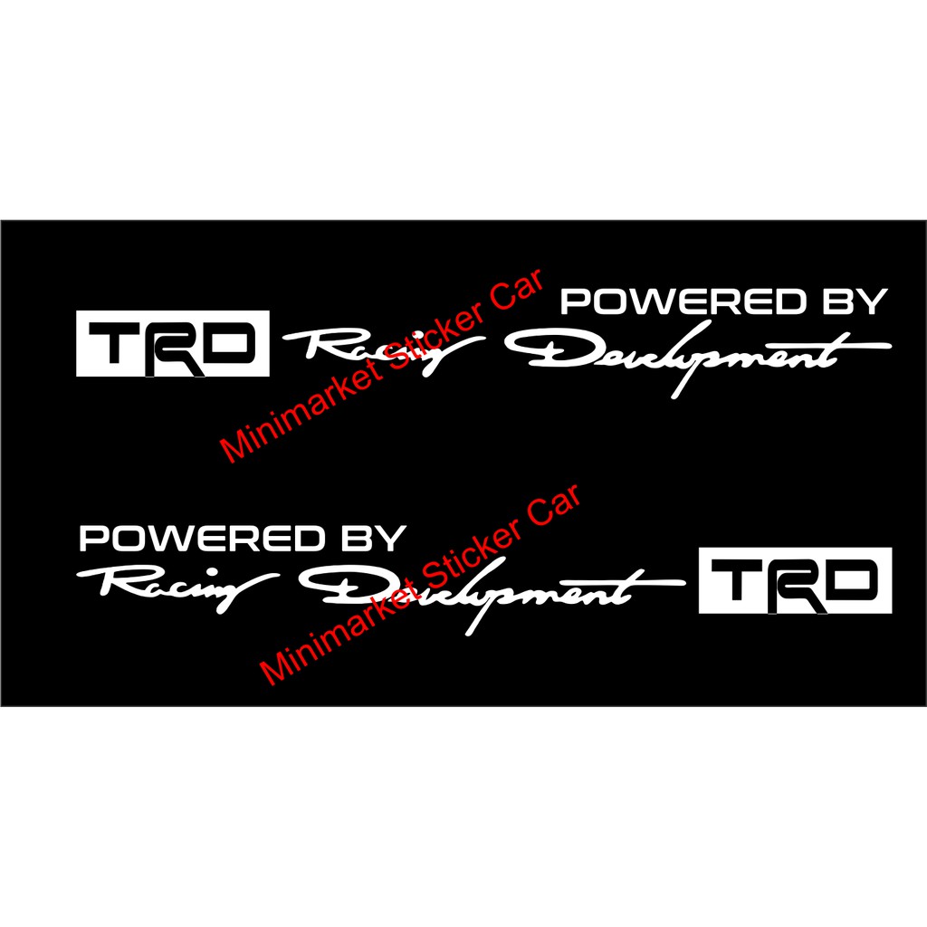 Trd racing development poered sticker by toyota car sticker | Shopee ...