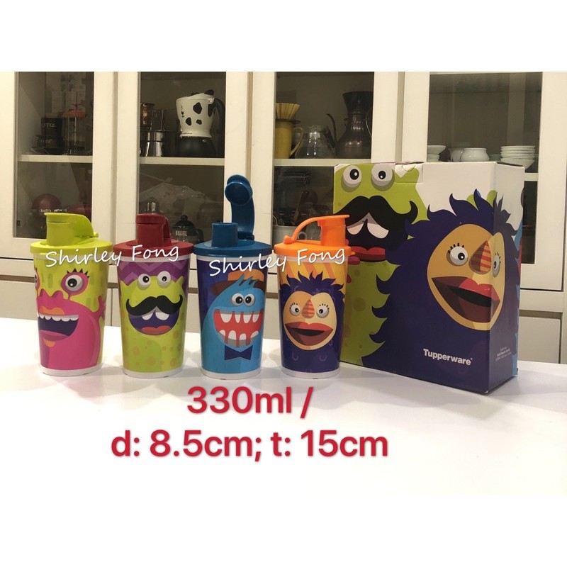 Tupperware Buba Monster Tumbler 330ml (4pcs) | Shopee Malaysia