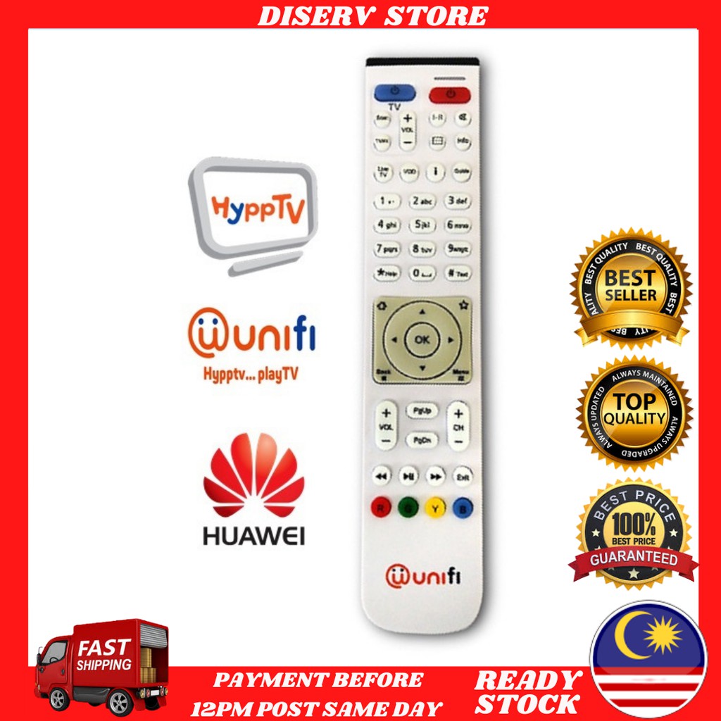 Television Remote Controller HyppTV Remote Controller Unifi Plus Box TV ...