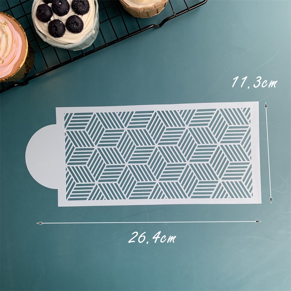 Fondant Cake Mesh Stamps Stencils Embossing for Decorating Tool Plastic ...