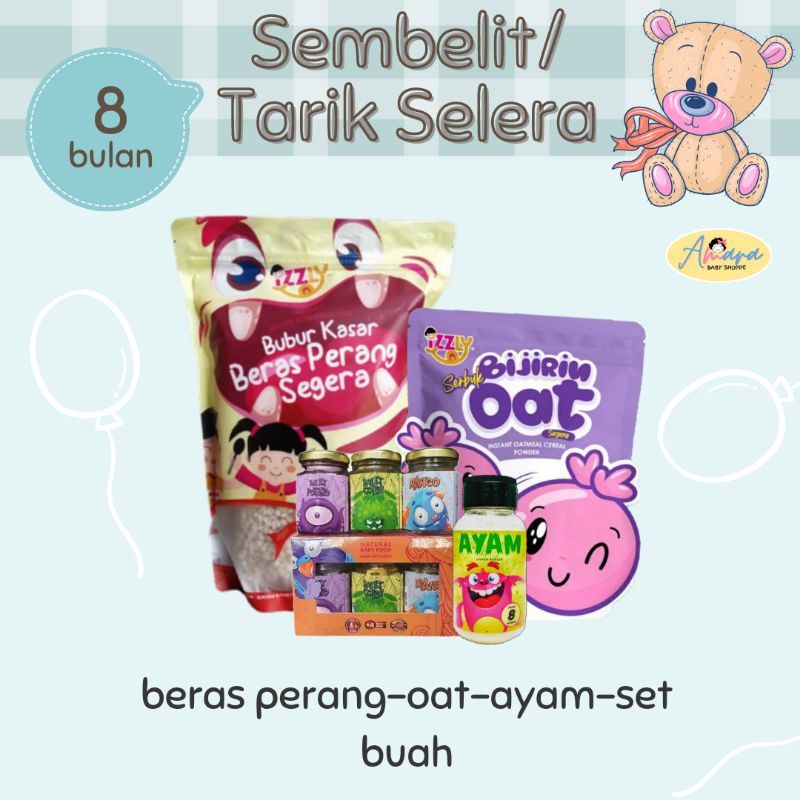 🔥 BABY FOOD IZZLY 🔥 Set Sembelit/ Tarik Selera Bayi 8-12 bulan | Shopee ...