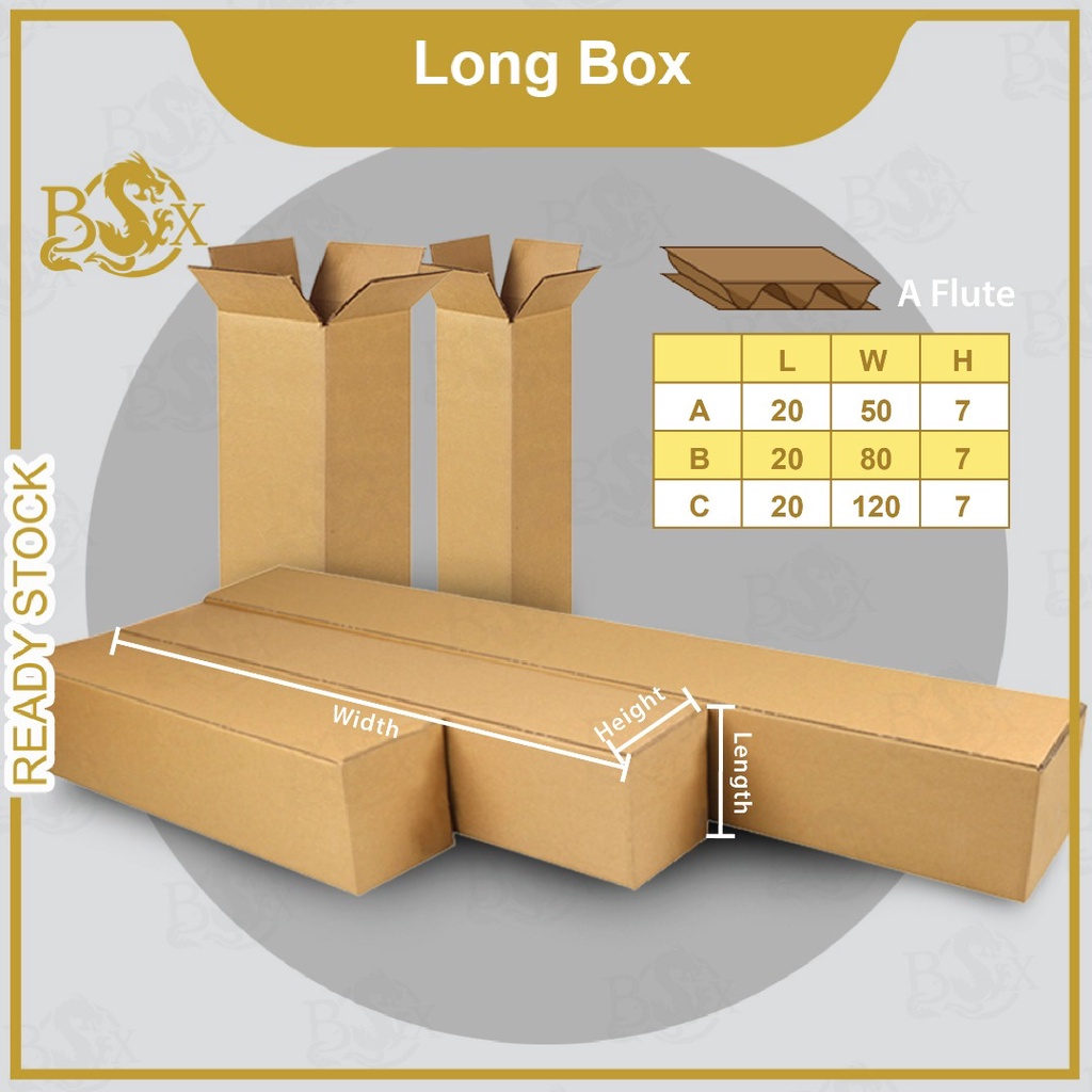 Packing Box Packaging Box Carton Box Paper Boxes Kotak A Type - Long ...