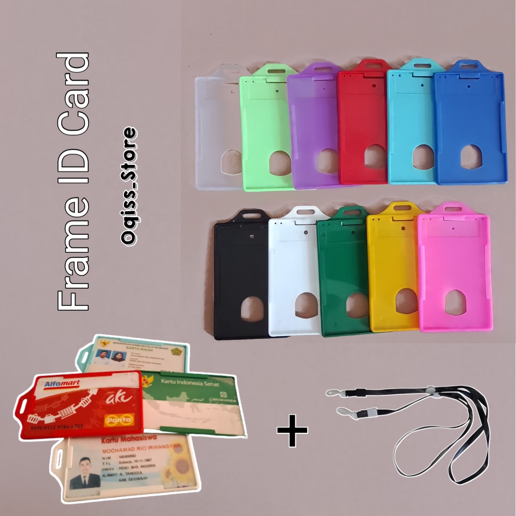 Oqiss Hard Case ID Card Holder / Casing for Member Business Cards / ID ...