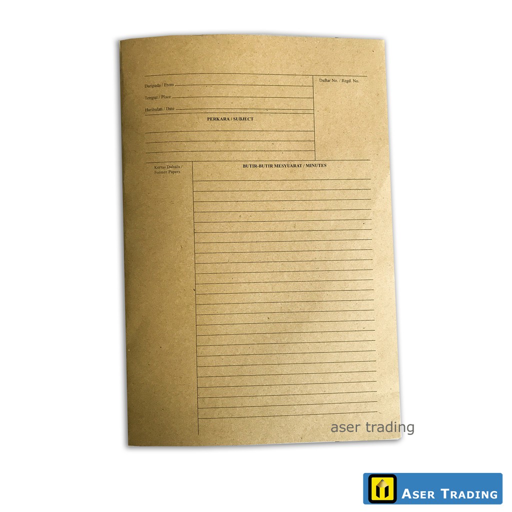 LUCKY STAR BROWN PAPER FILE / MINUTES FILE (100 PCS) | Shopee Malaysia