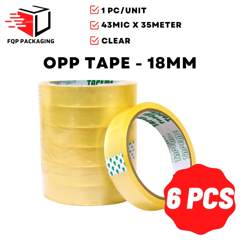 Packaging tape - [18mm X 35meter] Stationary Tape Opp Tape Masking Tape ...