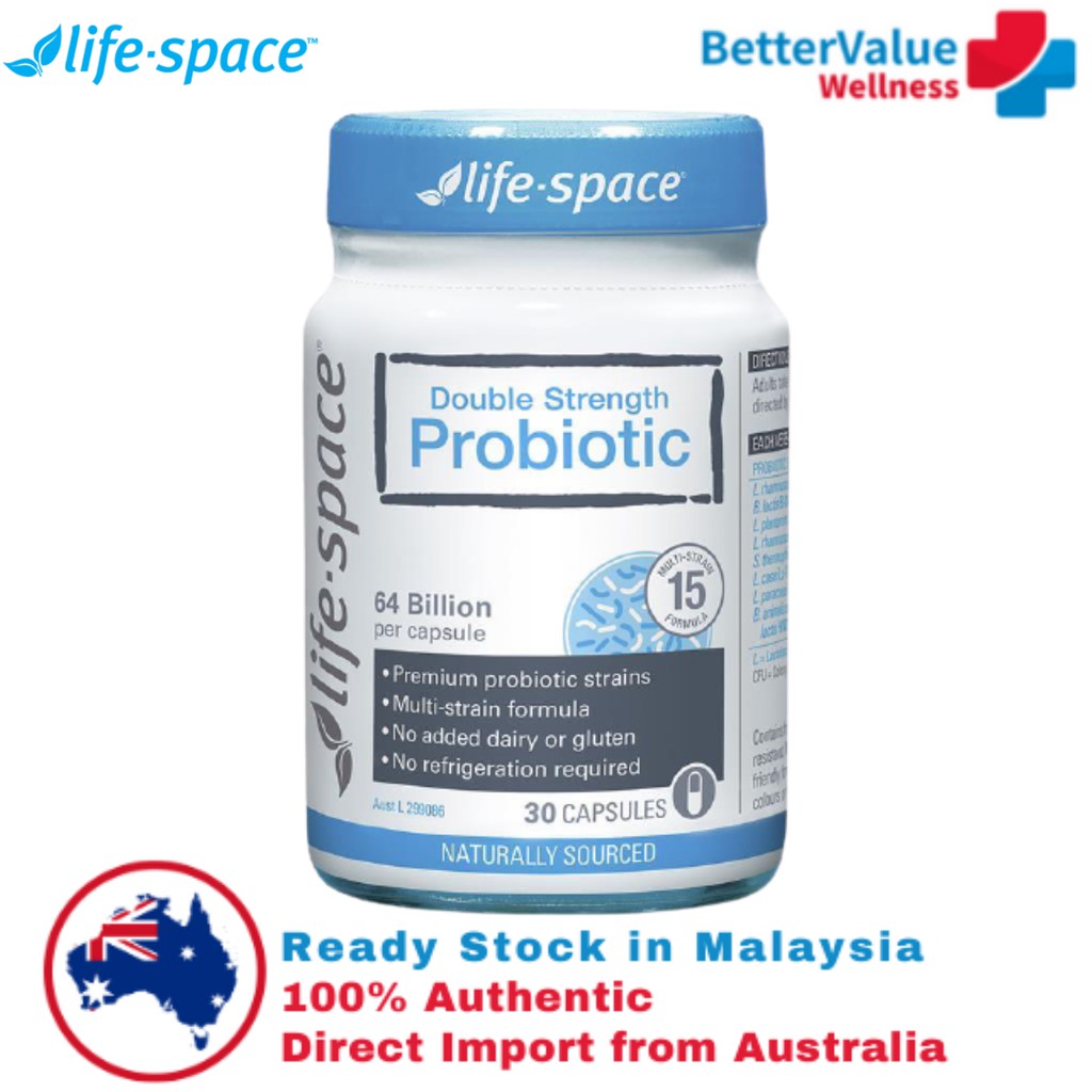 [100% AUTHENTIC] LIFESPACE Probiotic Double Strength (30 capsules ...