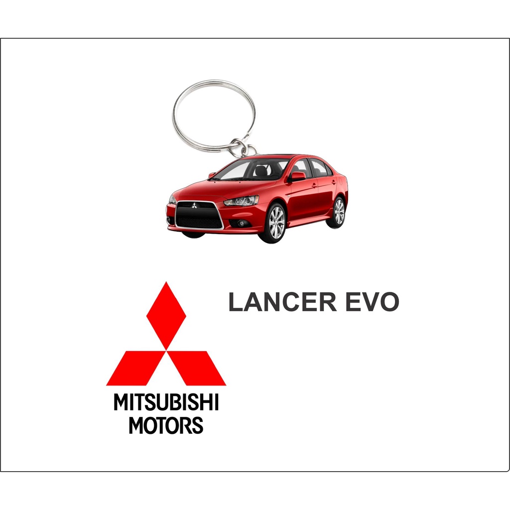 mitsubishi lancer evo red 2015 keychain 2d | Shopee Malaysia