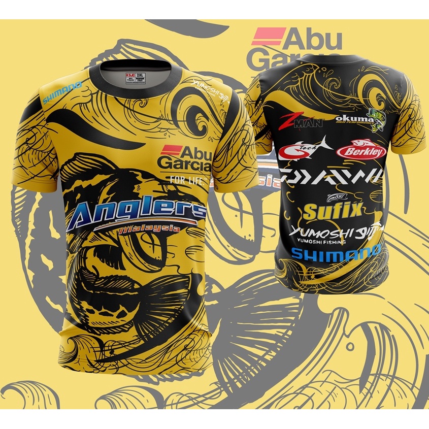🔥🔥🔥Baju Mancing Anglers Malaysia V4 (Short/fishing jersey)🔥🔥🔥 | Shopee ...