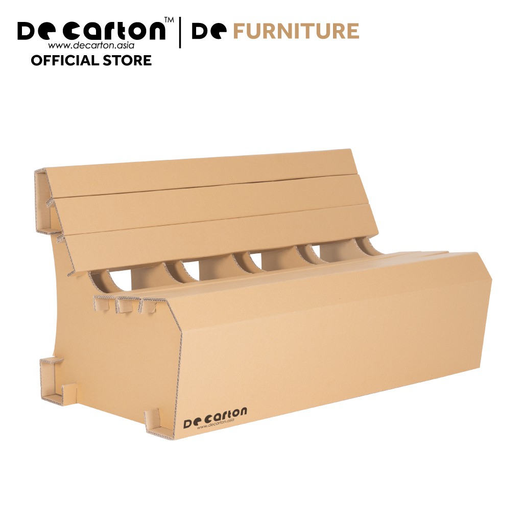 De Carton Cardboard Bench with Backrest | Shopee Malaysia