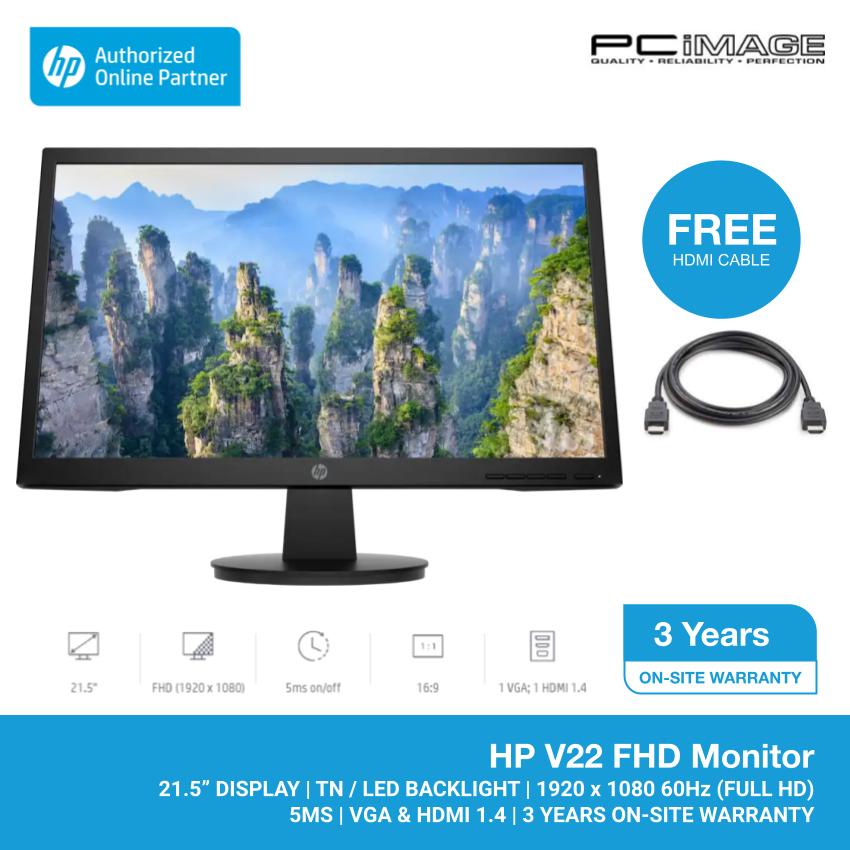 HP V22 LED Backlit Monitor (21.5 Inch) | Shopee Malaysia