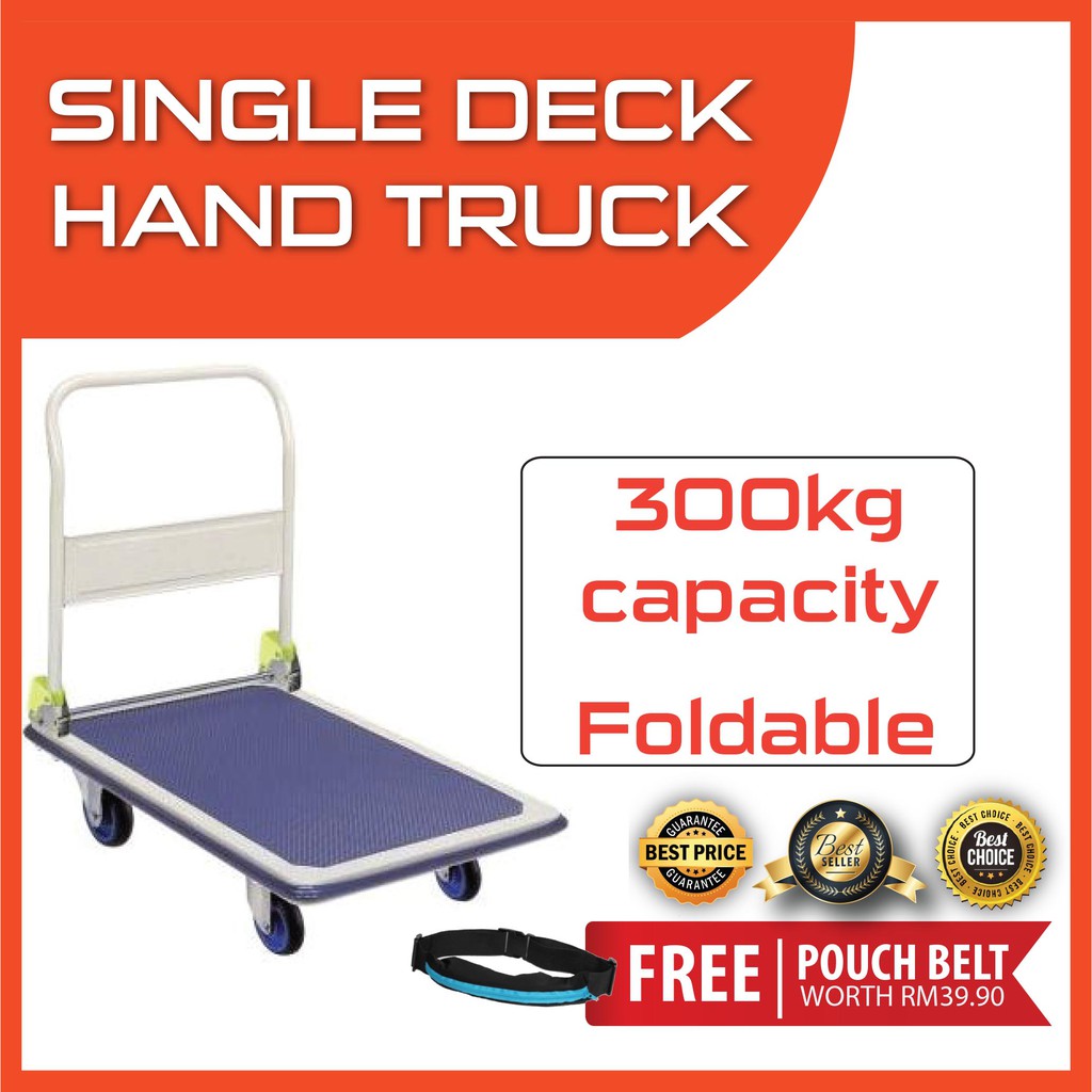 Prestar Metal Deck Hand Truck/ Hand Trolley 300KG - NF301 | Shopee Malaysia