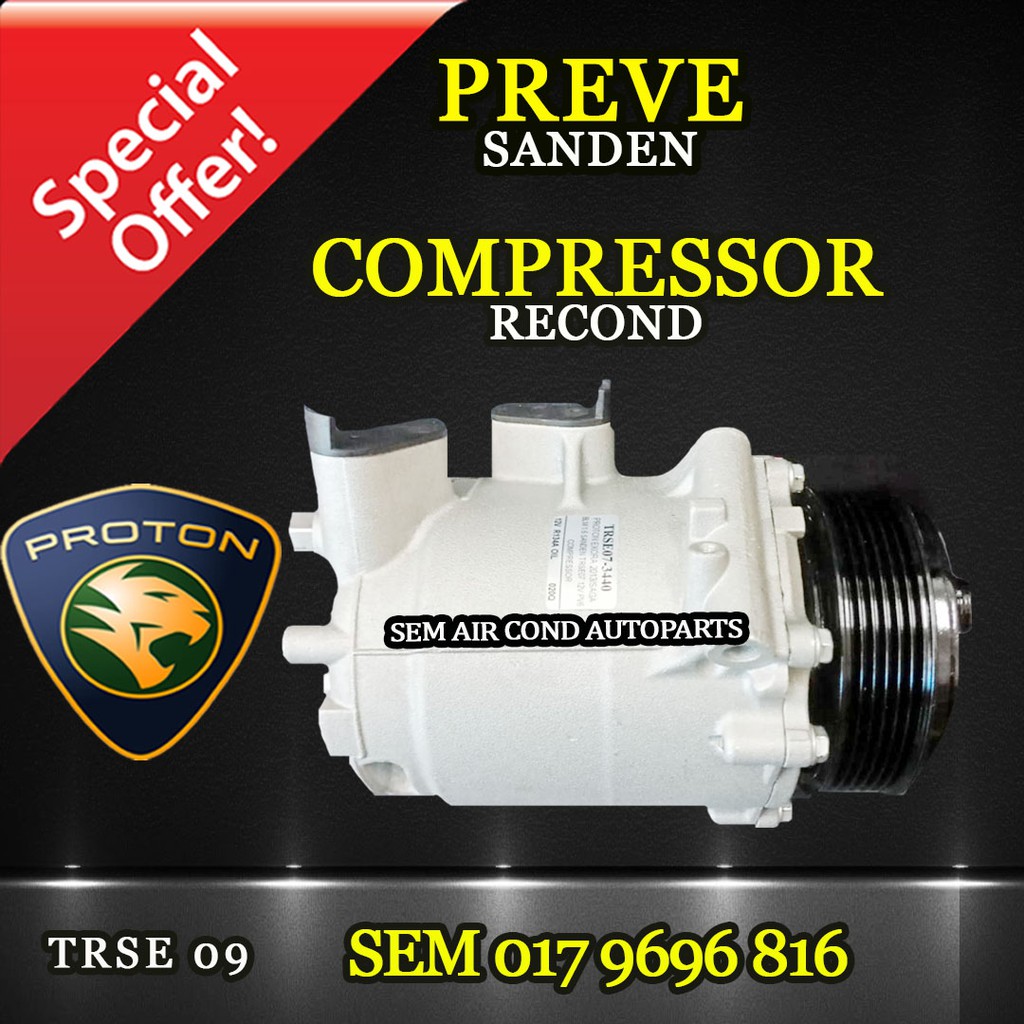 PROTON PREVE RECOND TRSE 09 COMPRESSOR/ KOMPRESOR (CAR AIRCOND SYSTEM ...