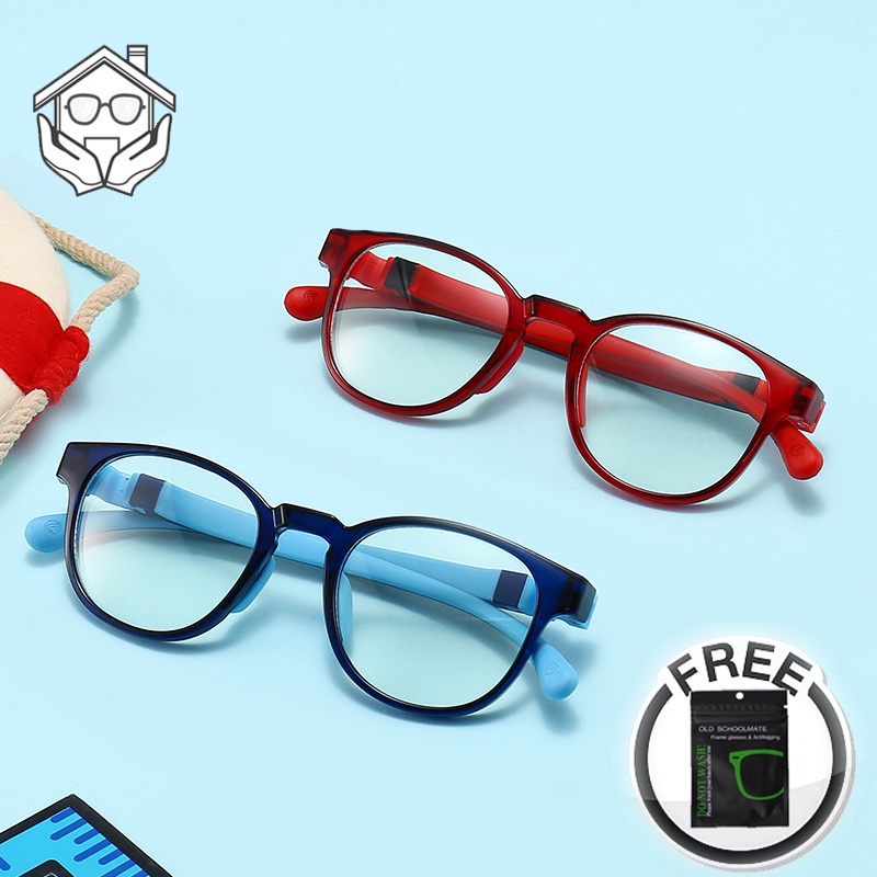 [Value Choice] Kids Photochromic Anti Radiation Eye Glasses TR90 Frame ...