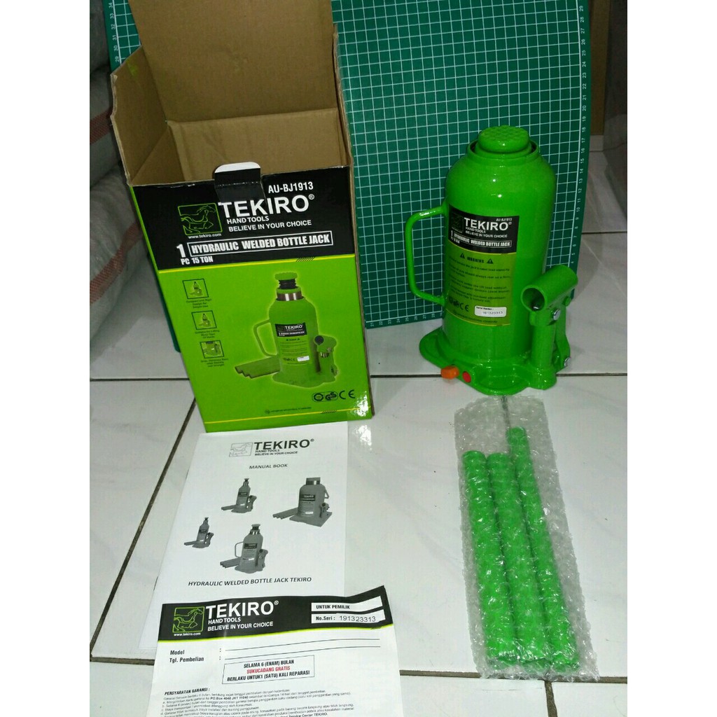 TEKIRO - 15 TON Bottle Jack - HYDRAULIC Car Jack - ORIGINAL | Shopee ...