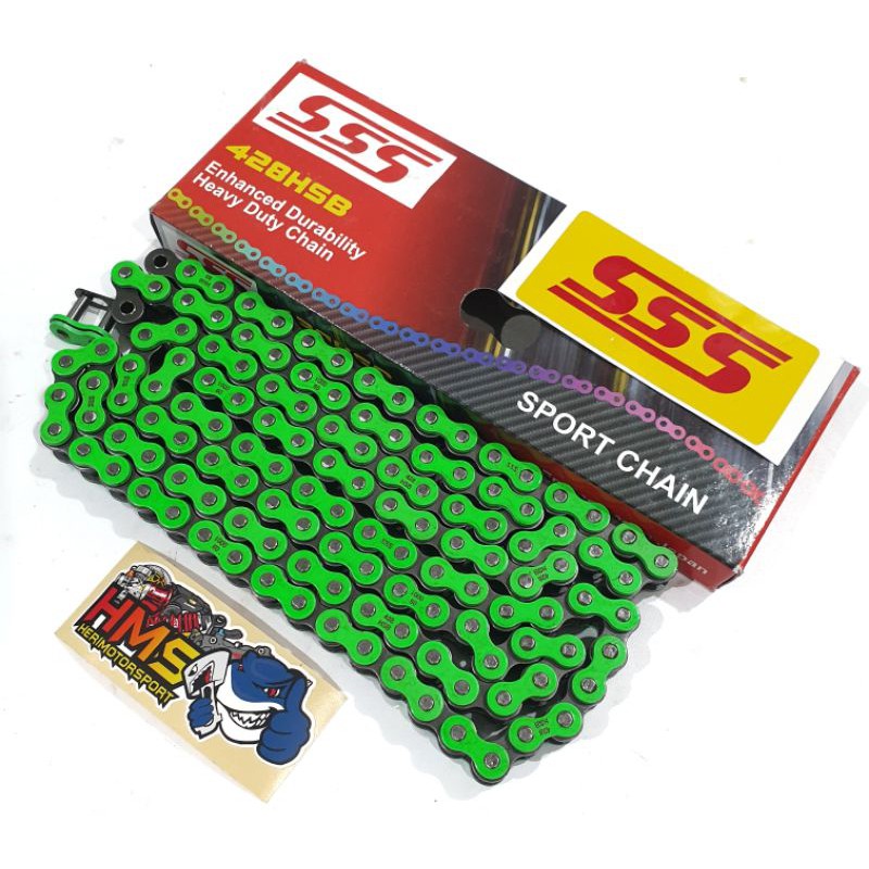 MERAH HIJAU Original - Sss Chain 428color 130L 140L/chain 428 Sss Red ...